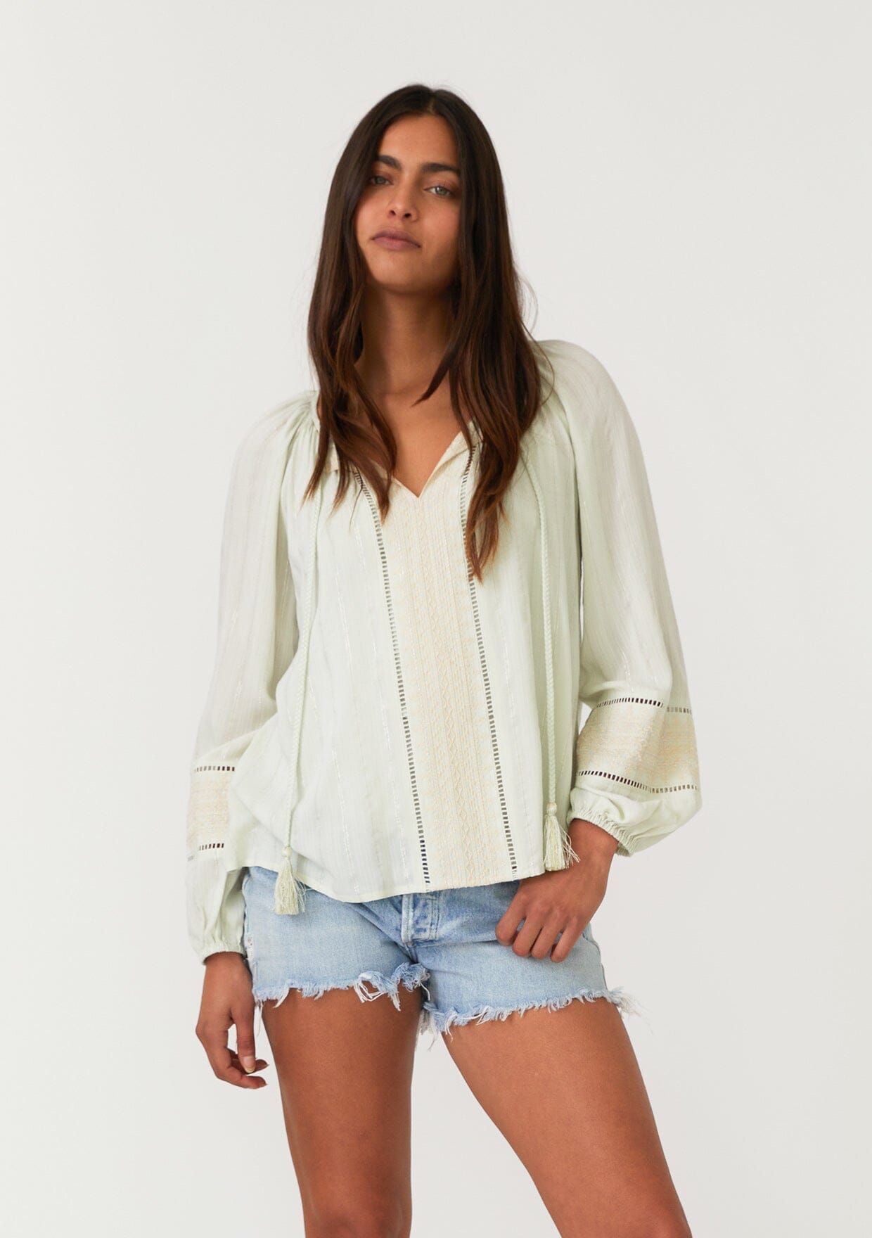 Women's Bohemian Embroidered Blouse + Sparkle | LOVESTITCH