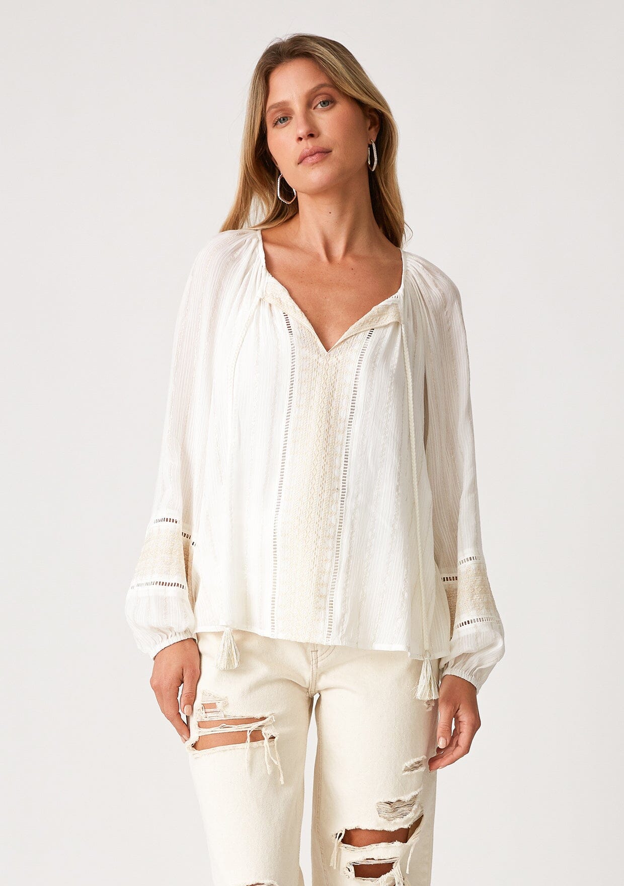 Women's Bohemian Embroidered Blouse + Sparkle | LOVESTITCH