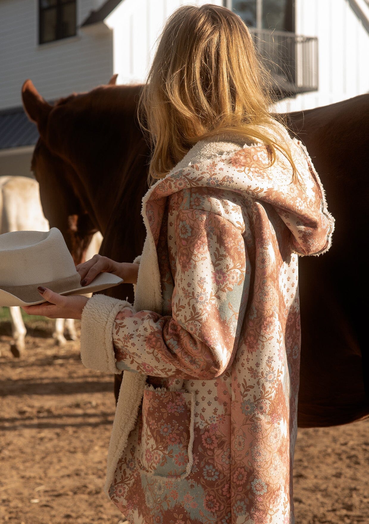 Women's Floral Statement Jacket + Faux Shearling | LOVESTITCH