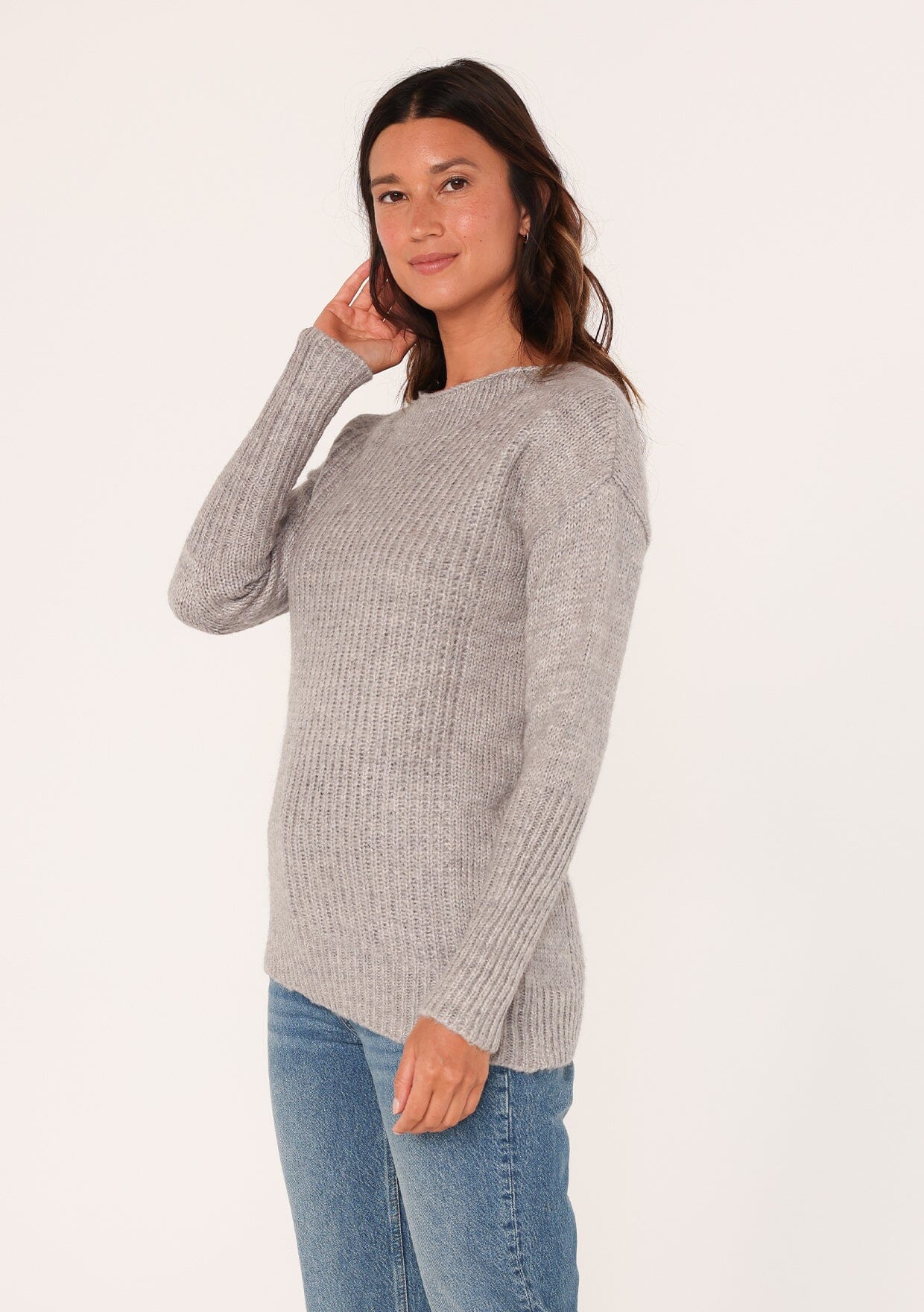 Soft Neutral Classic Pullover Sweater | LOVESTITCH