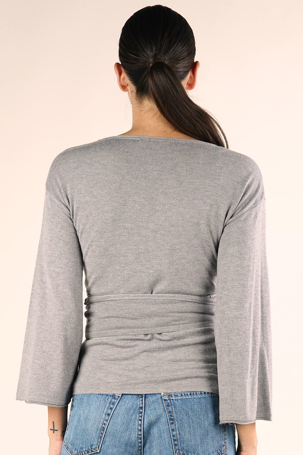 Super Soft Knit Wrap Top + Bell Sleeve | LOVESTITCH