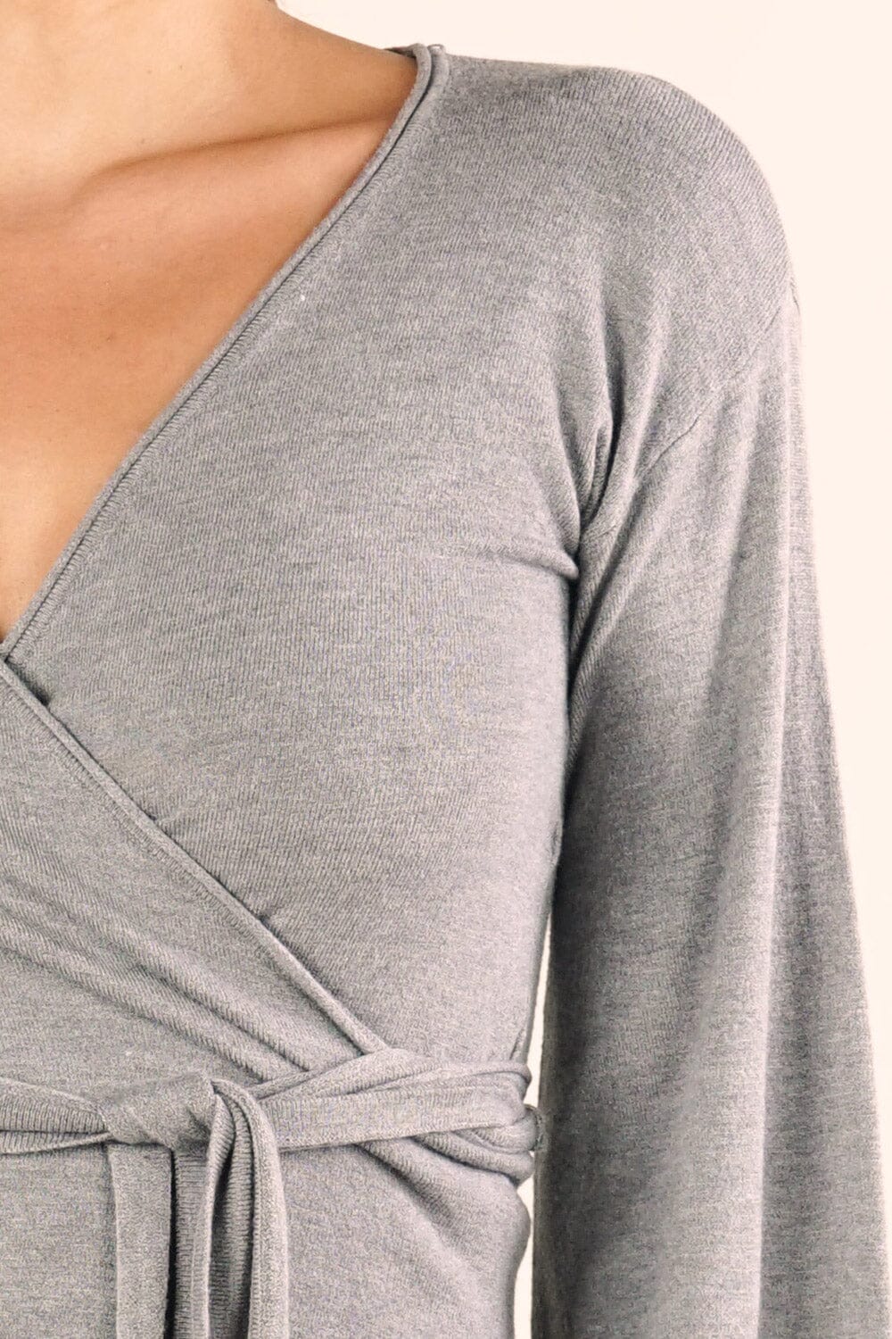 Super Soft Knit Wrap Top + Bell Sleeve | LOVESTITCH