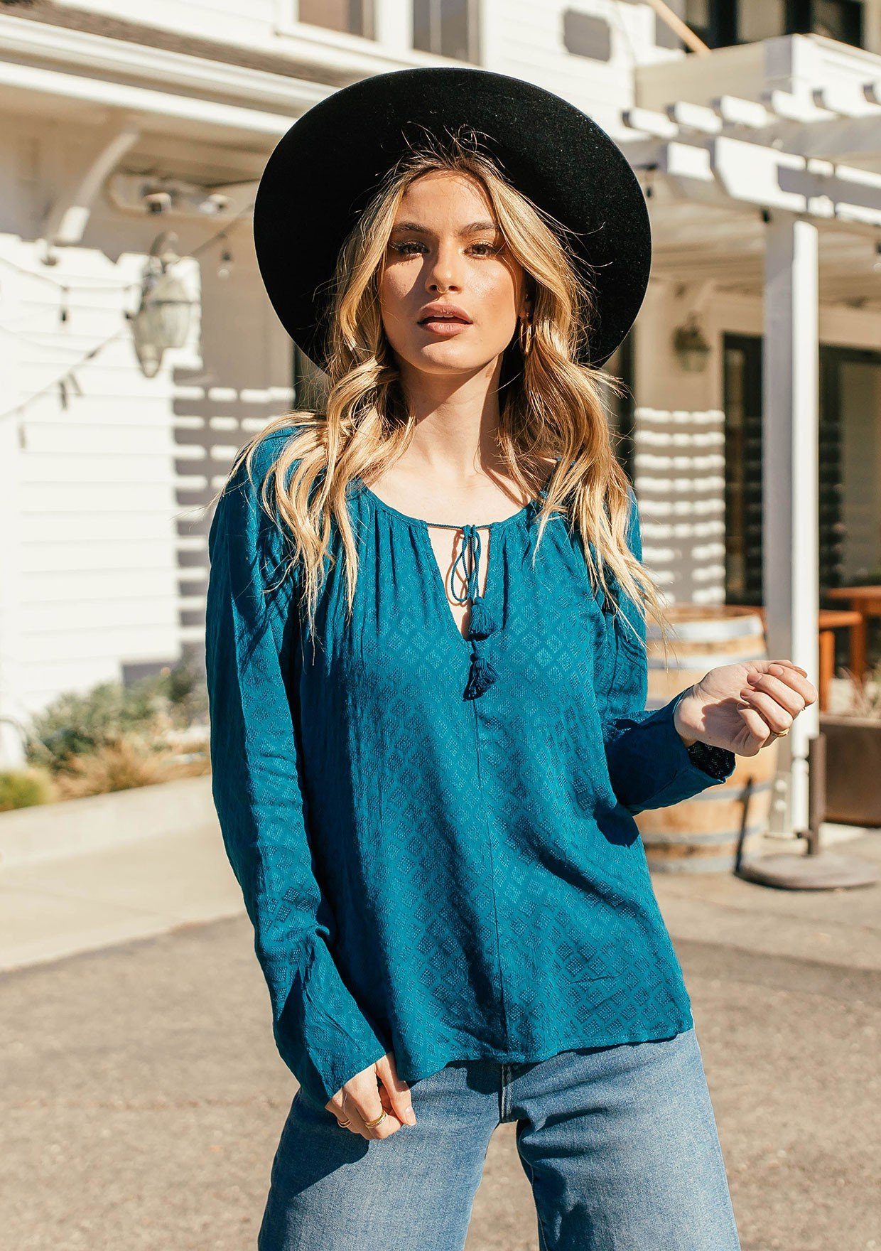 Classic Bohemian Peasant Top + Tassels | LOVESTITCH