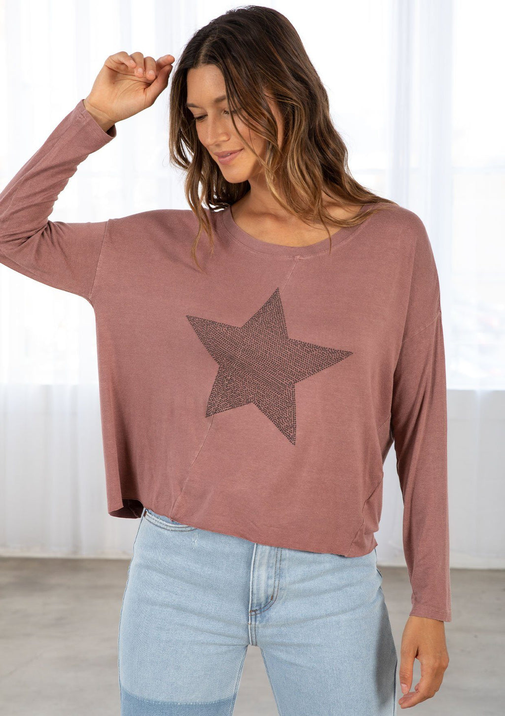 Soft Long Sleeve Tee + Star Studded | LOVESTITCH