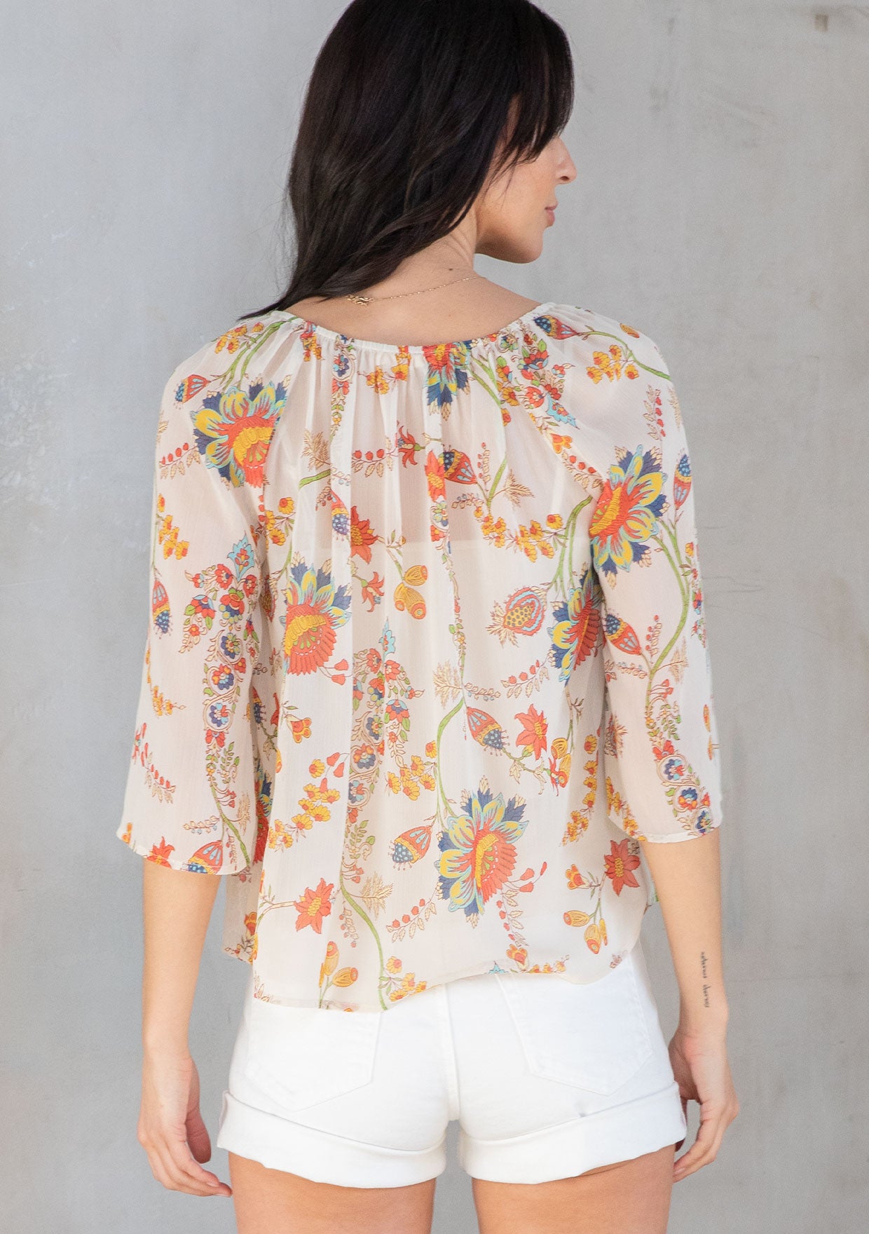 Flowy Floral Boho Top - Women's Top | LOVESTITCH