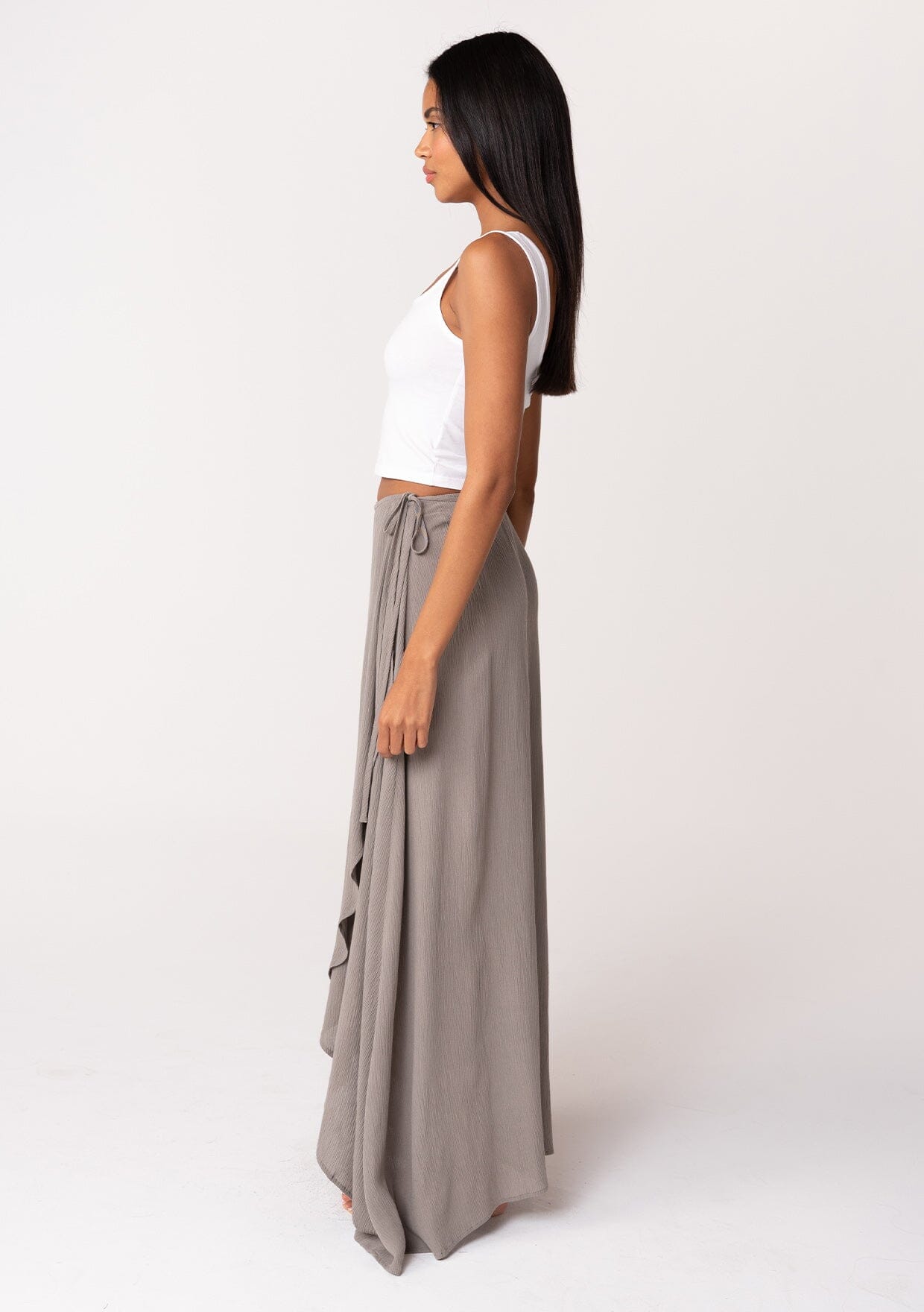 Women's Classic Flowy Maxi Wrap Skirt + Slit | LOVESTITCH
