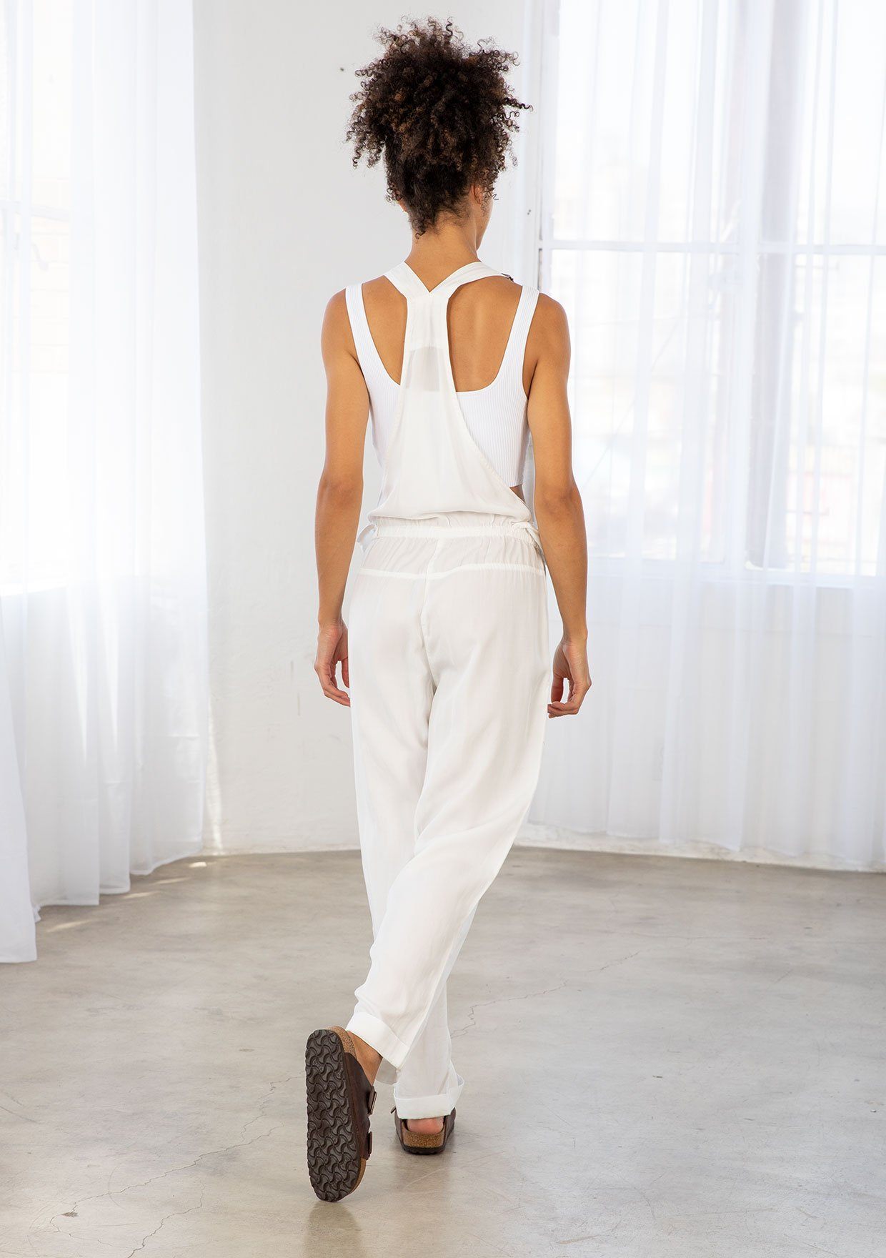 Women's Lightweight Tencel Overalls | LOVESTITCH
