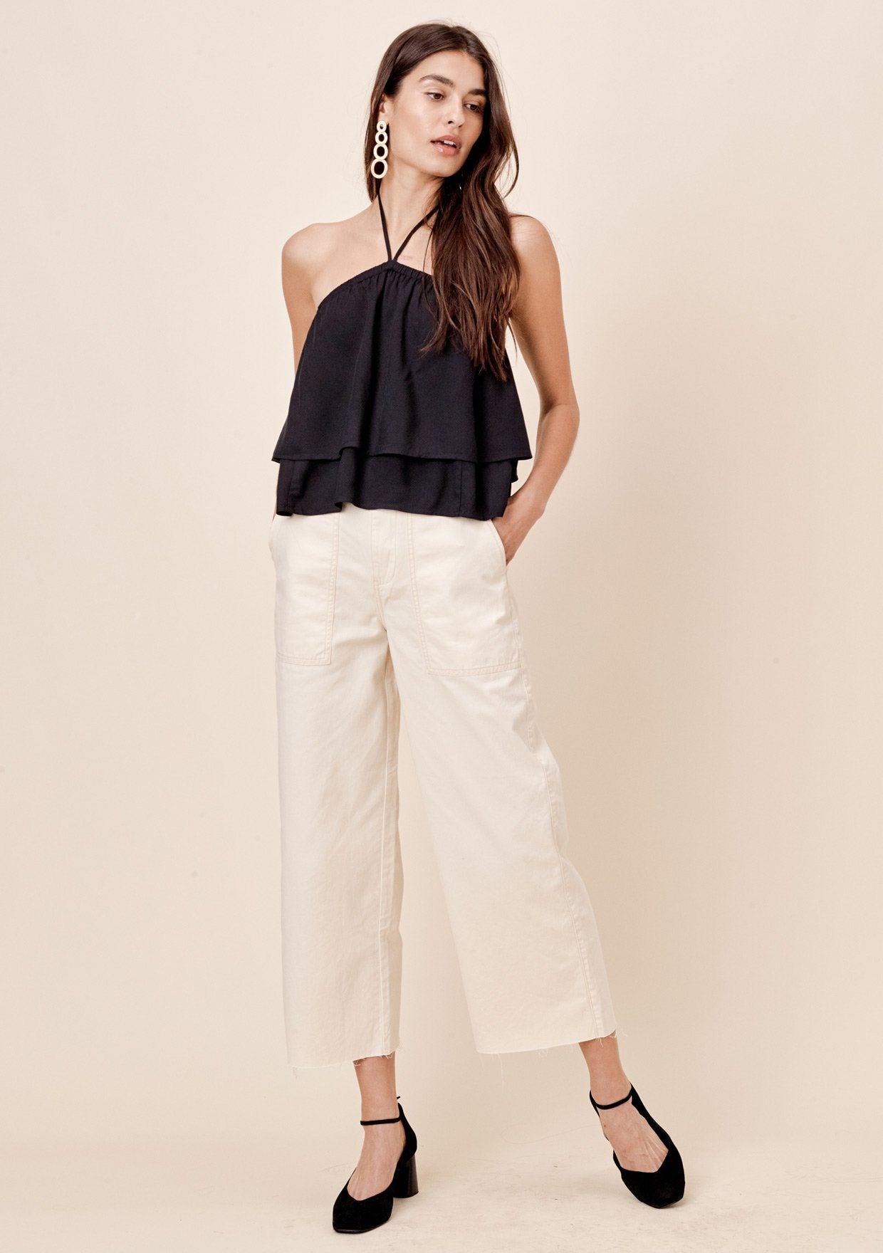 Flirty Double Layer Halter Top | LOVESTITCH