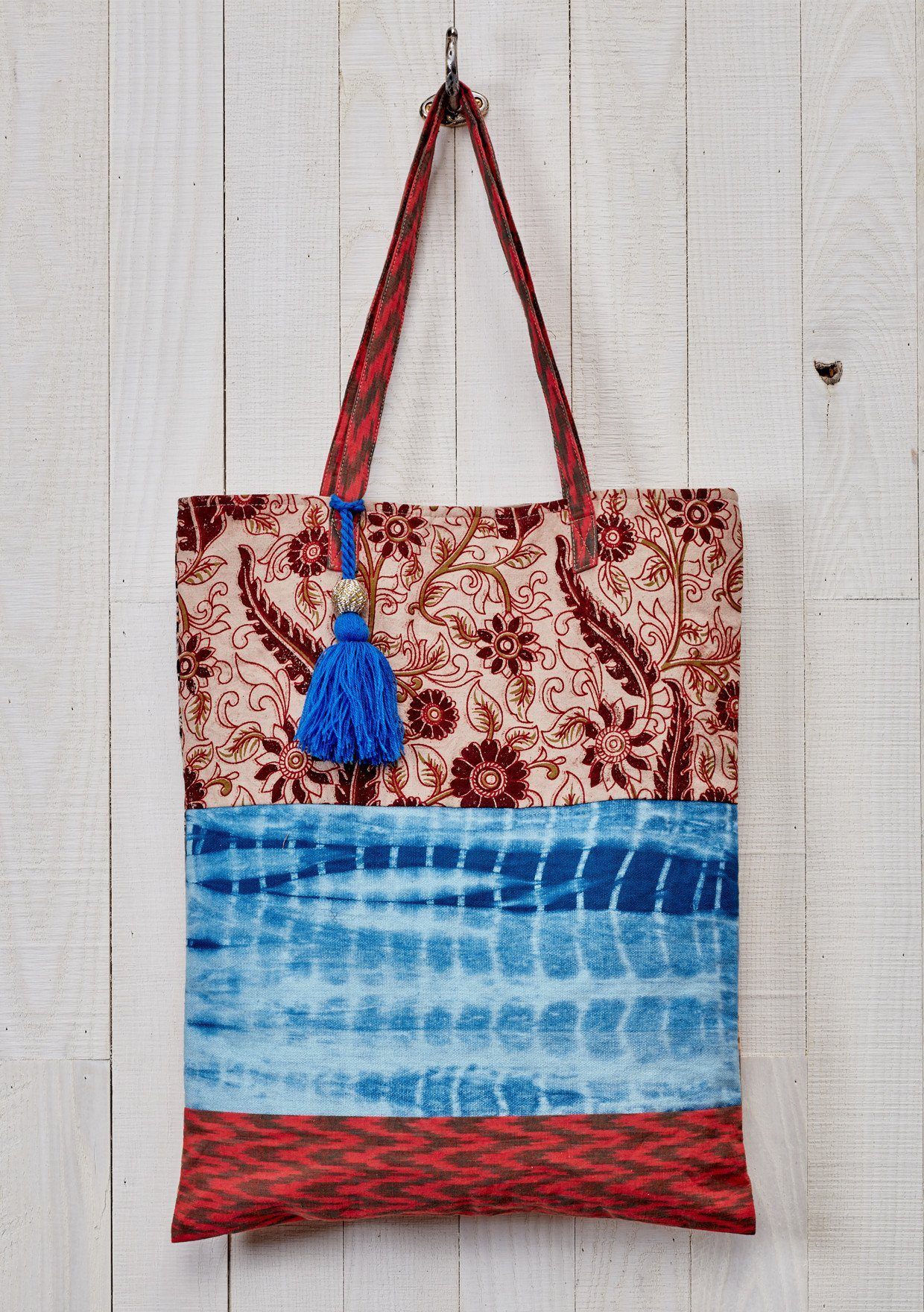 Patchwork Boho Beach Bag | LOVESTITCH Bohemian Bags & Purses