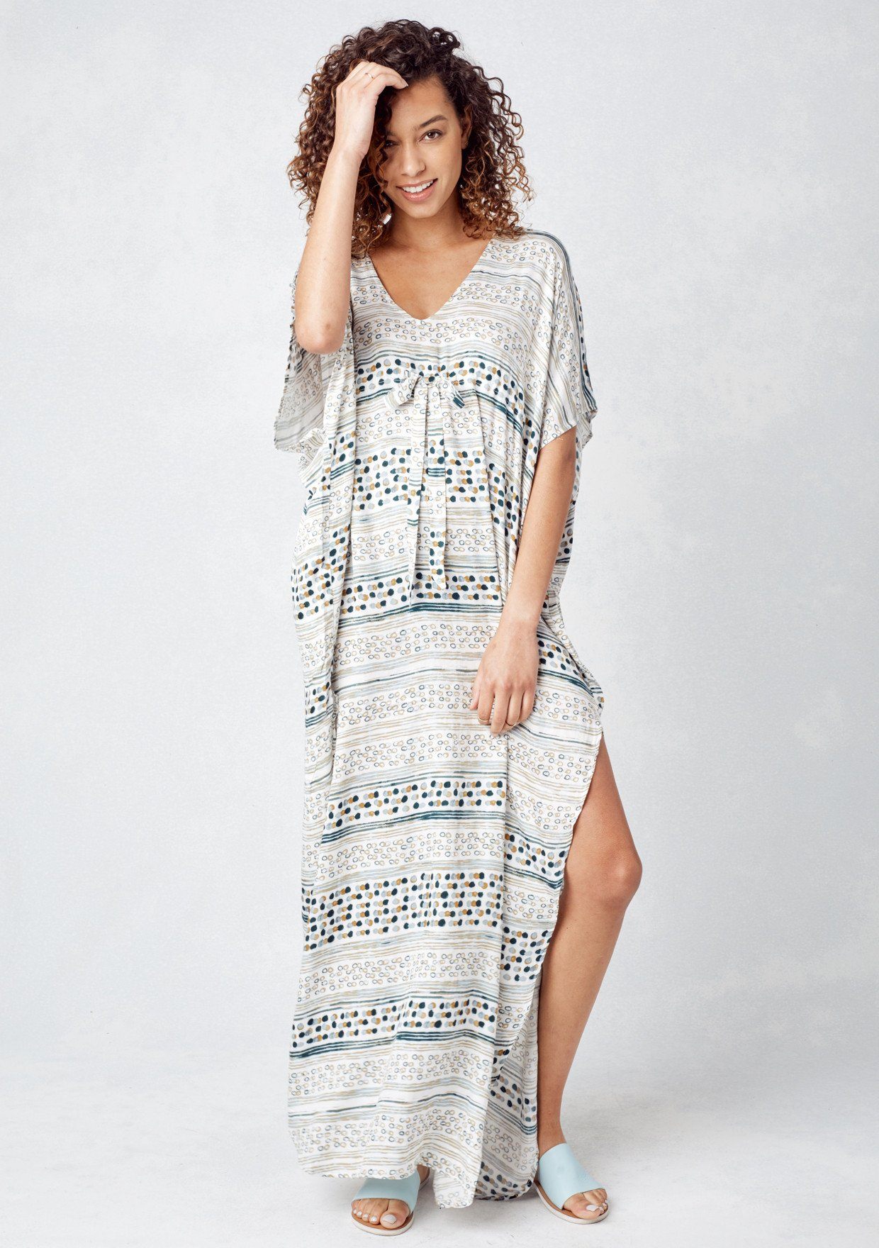Flattering Boho Maxi Caftan Dress | LOVESTITCH
