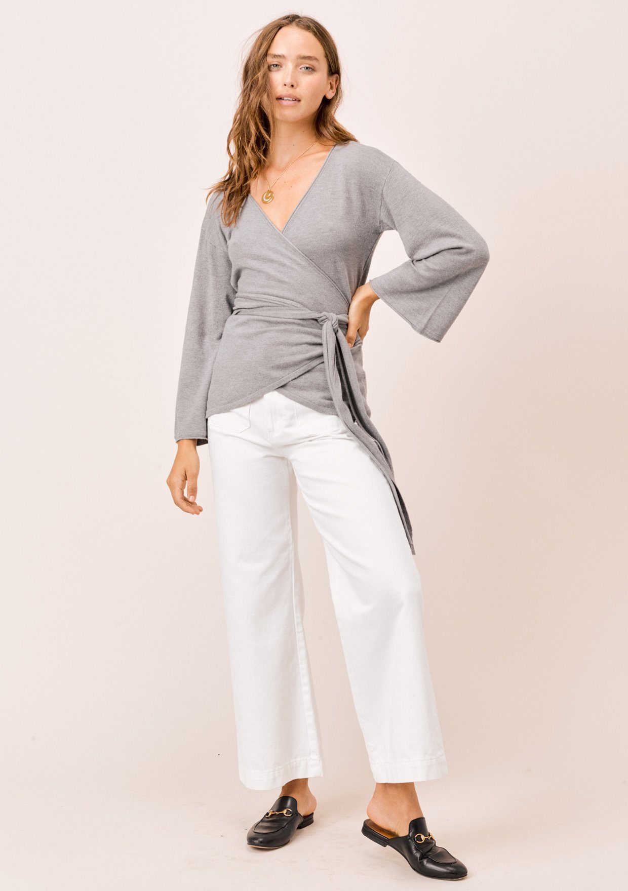 Super Soft Knit Wrap Top + Bell Sleeve | LOVESTITCH