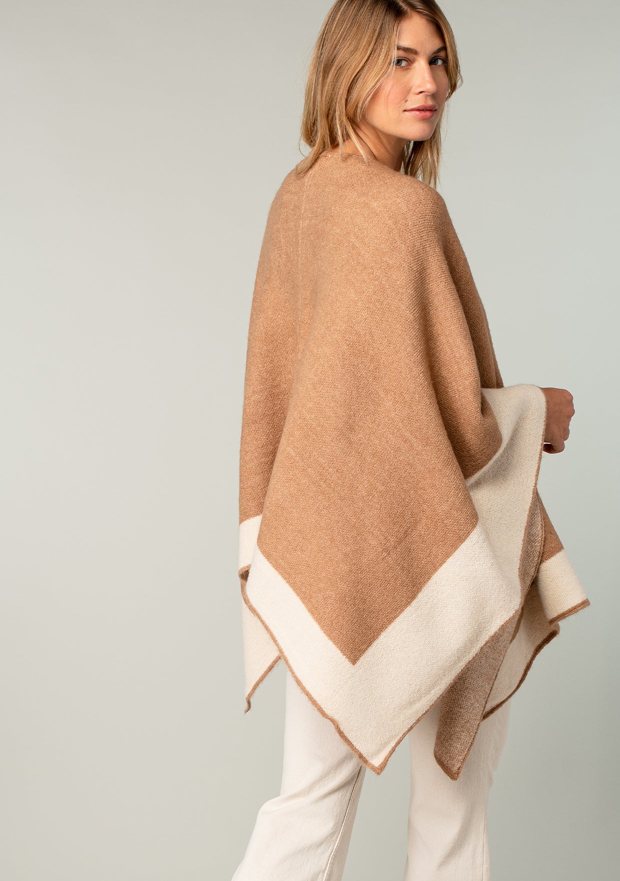 Women's Sweater Cape - Ultra-Soft Fall Cape Cardigan | LOVESTITCH